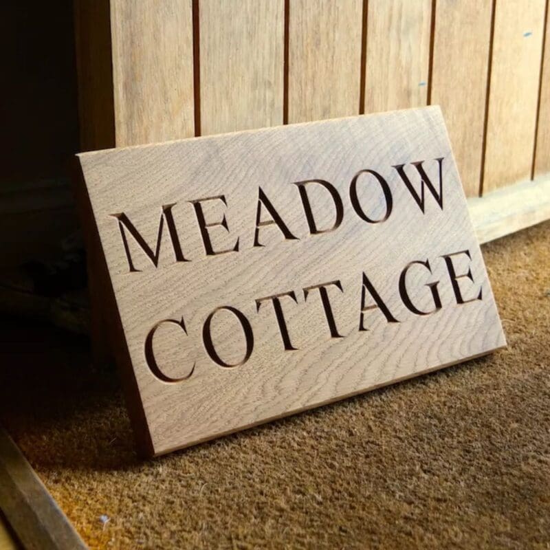 Personalised Wooden House Signs | MakeMeSomethingSpecial.com