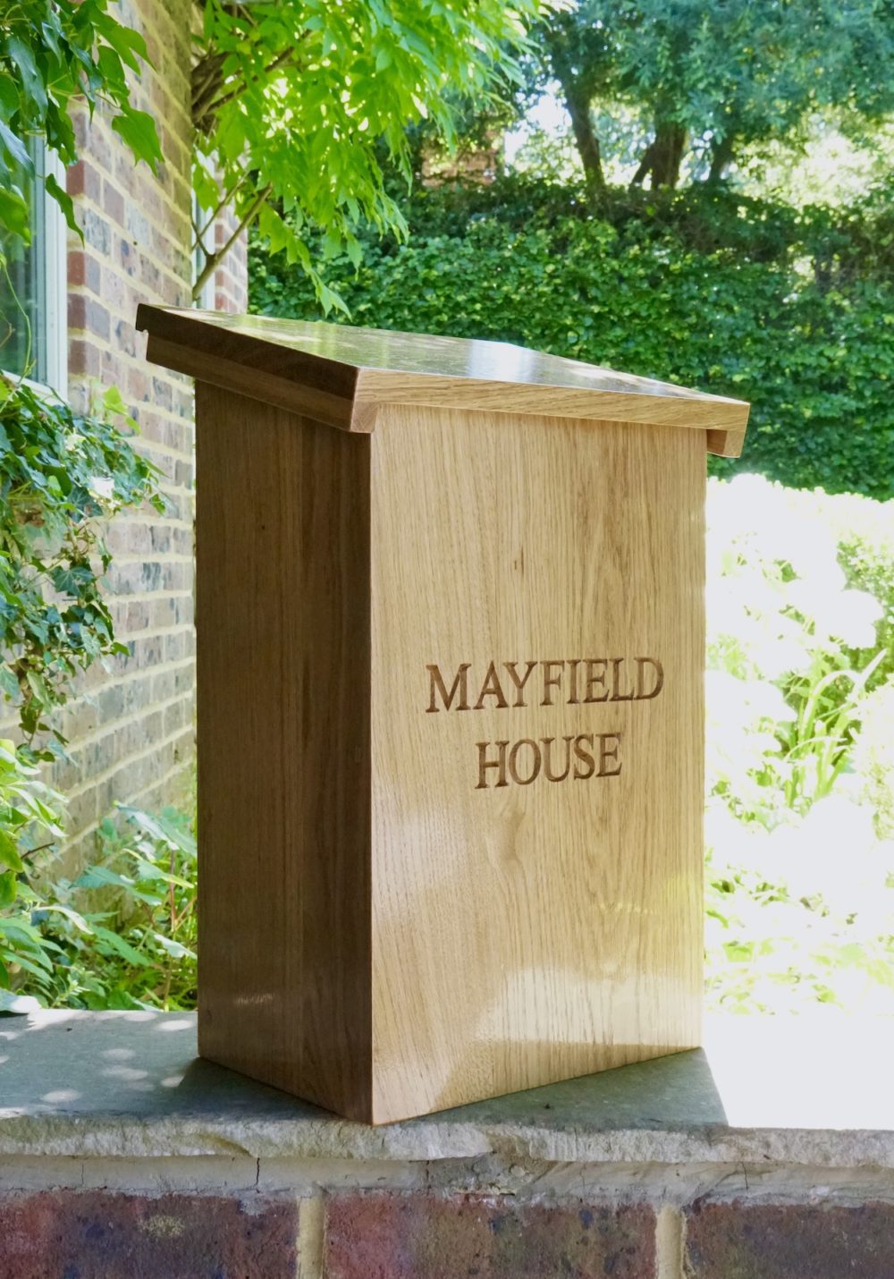 Personalised Wooden Post Box With Lock | MakeMeSomethingSpecial