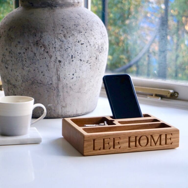 Personalised Wooden Desk Tidy | MakeMeSomethingSpecial.com