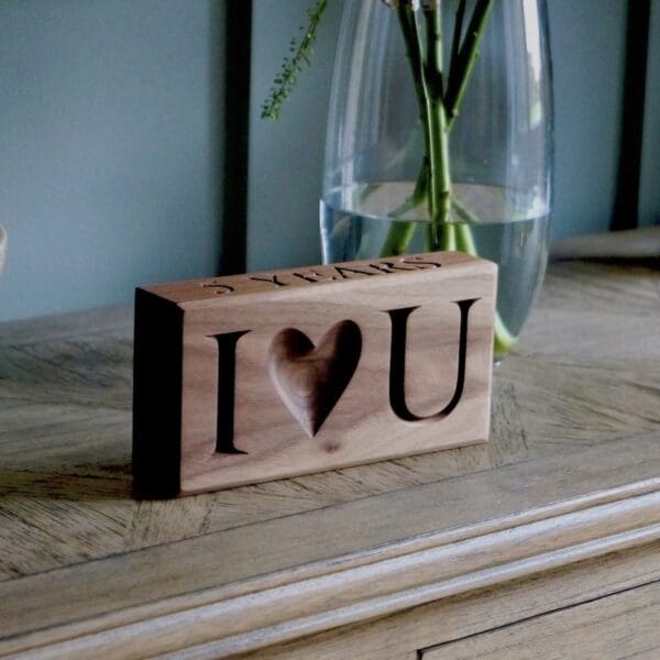 Wooden anniversary gift for him store
