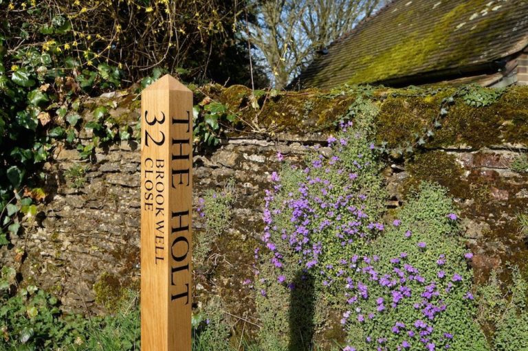 Engraved Oak Sign Posts | MakeMeSomethingSpecial.com