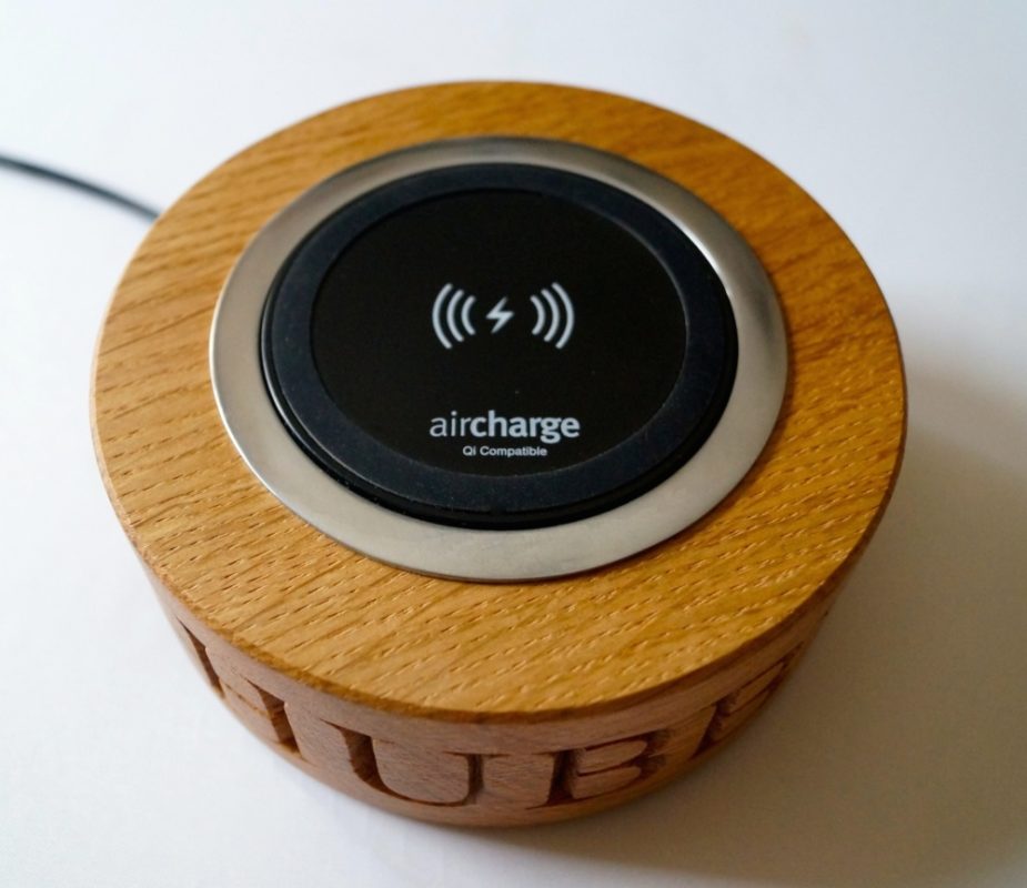 Wooden Wireless Phone Chargers | MakeMeSomethingSpecial.com