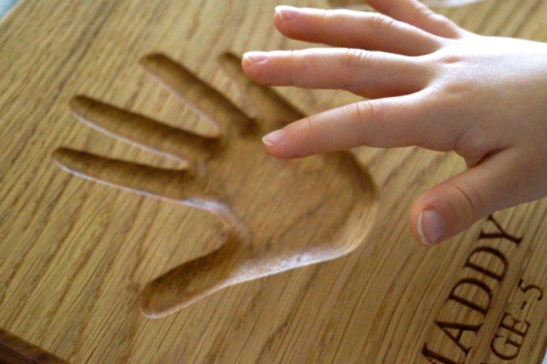 Handprint Impression Plaques | MakeMeSomethingSpecial.com