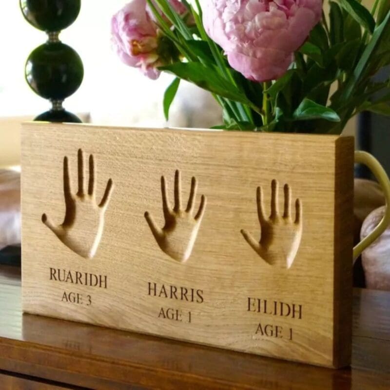 Handprint Impression Plaques | MakeMeSomethingSpecial.com