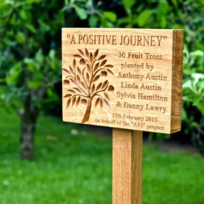Engraved Tree Memorial Plaques | MakeMeSomethingSpecial.com