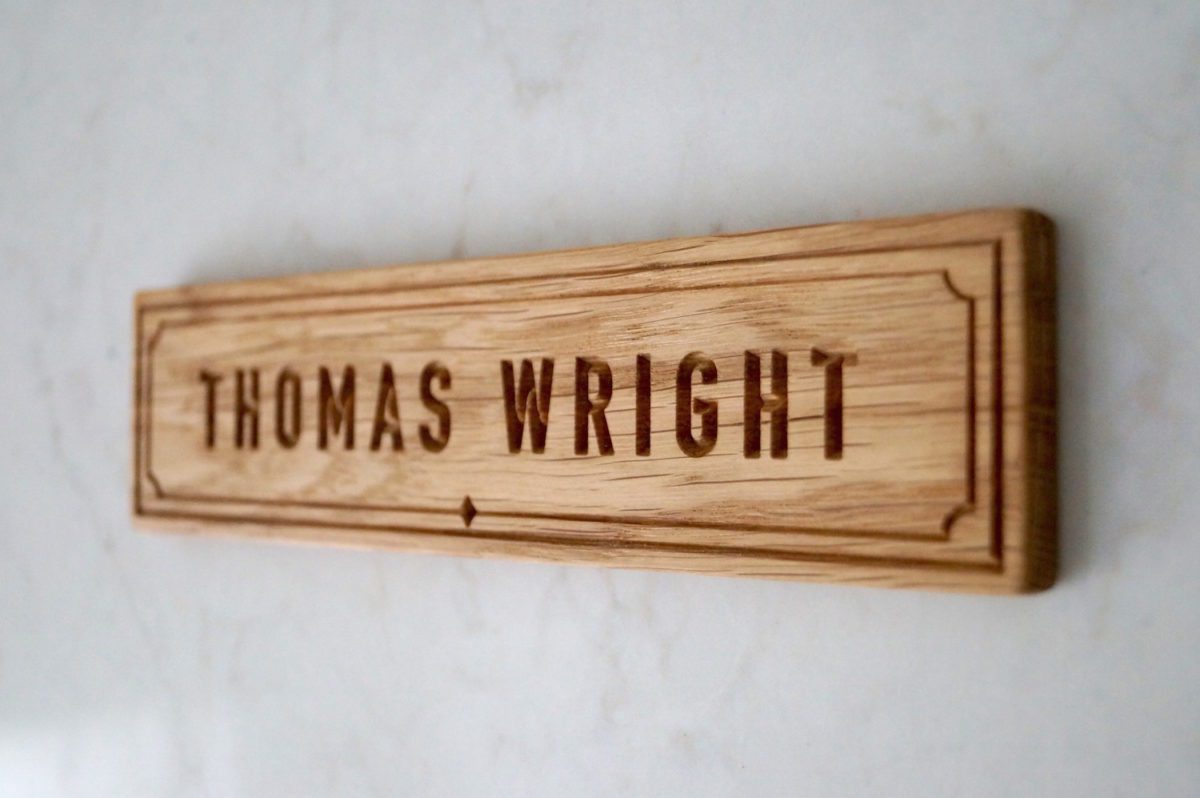 Engraved Wooden Door Name Plates | MakeMeSomethingSpecial.com