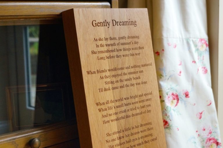 Personalised Poem Wall Plaques | MakeMeSomethingSpecial.com
