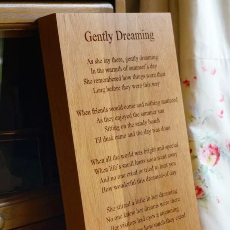 Personalised Poem Wall Plaques | MakeMeSomethingSpecial.com