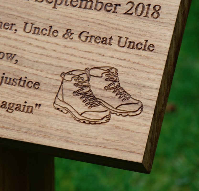 Engraved Wooden Grave Markers | MakeMeSomethingSpecial.com