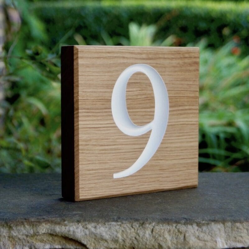 Wooden House Number Signs | MakeMeSomethingSpecial.com