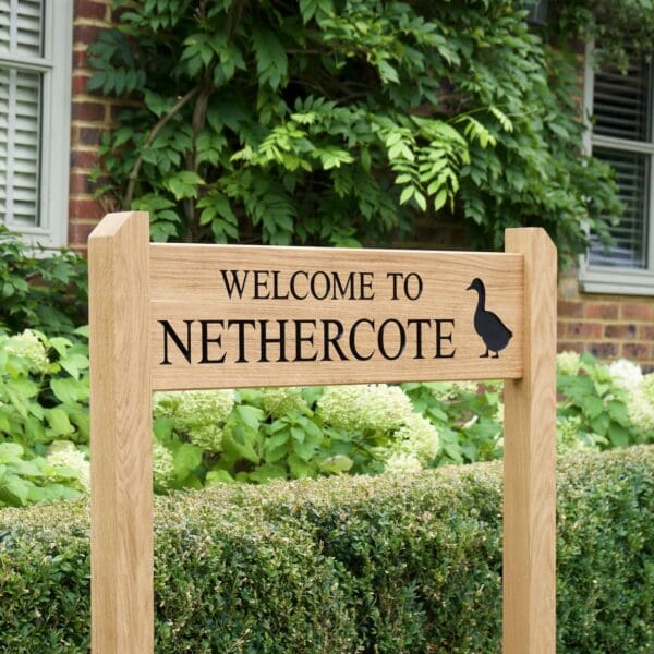 Premium Double Post House Signs | MakeMeSomethingSpecial.com