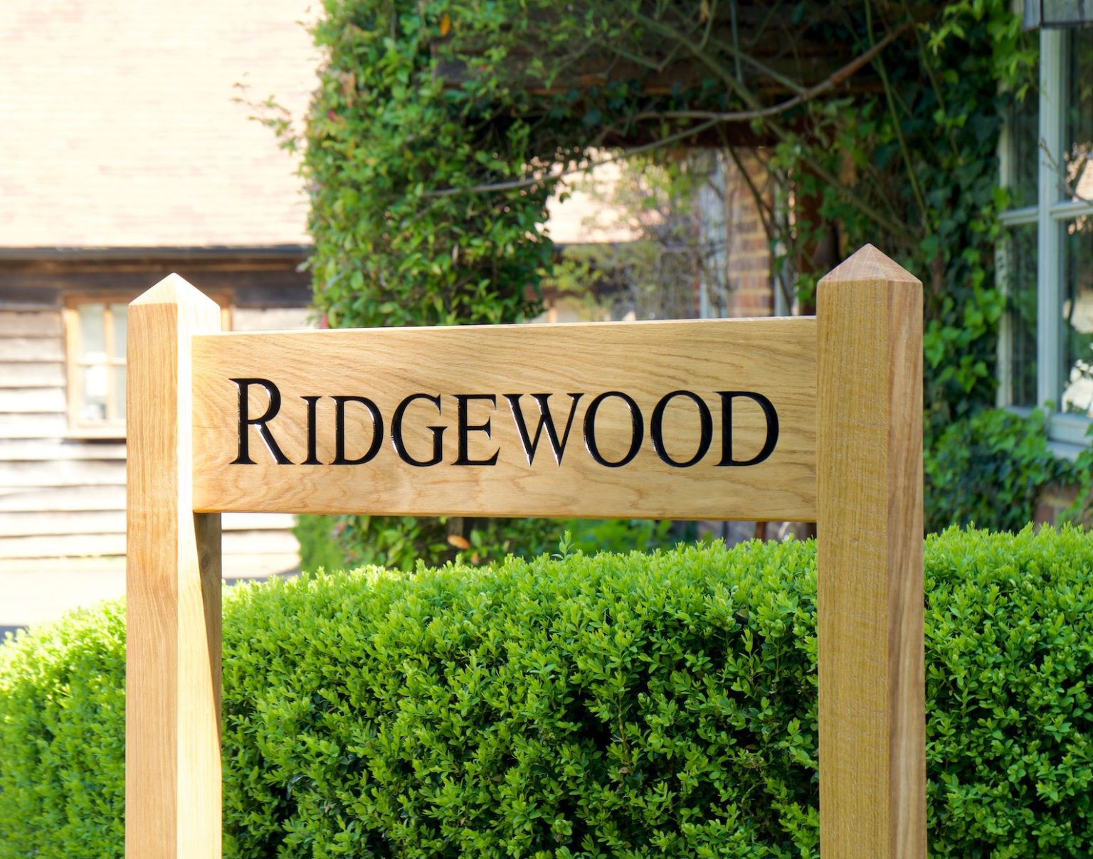 Premium Double Post House Signs | MakeMeSomethingSpecial.com