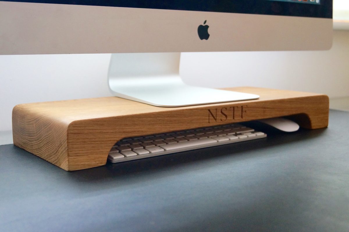 Wooden Computer Stands | MakeMeSomethingSpecial.com