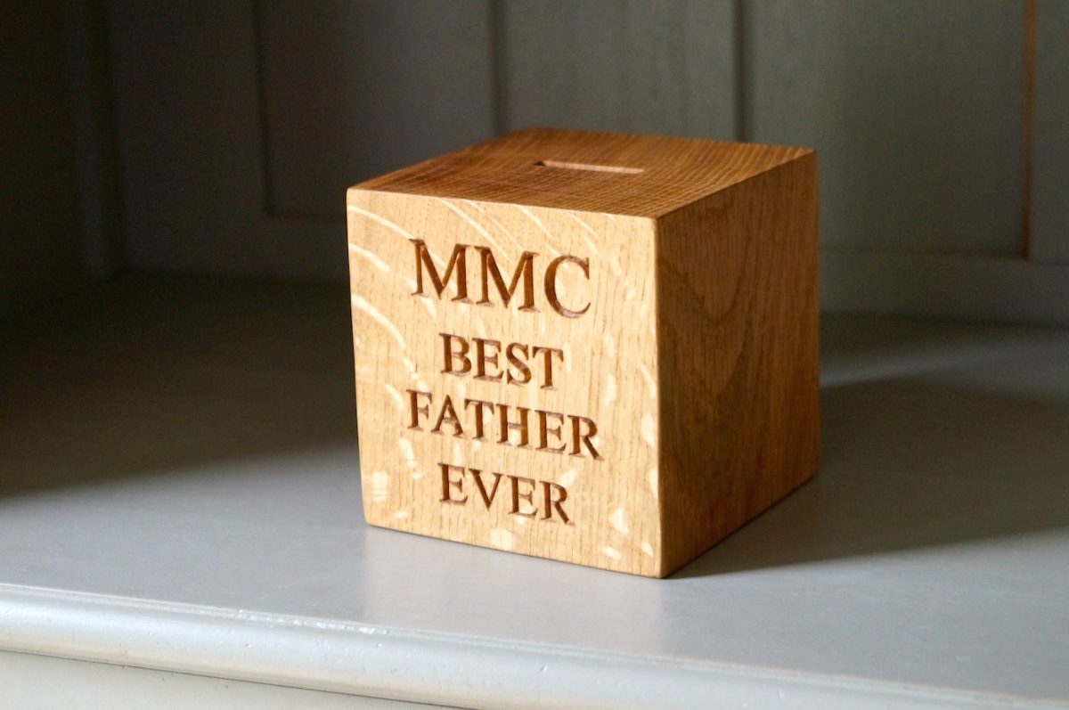 Personalised Wooden Money Box | MakeMeSomethingSpecial.com