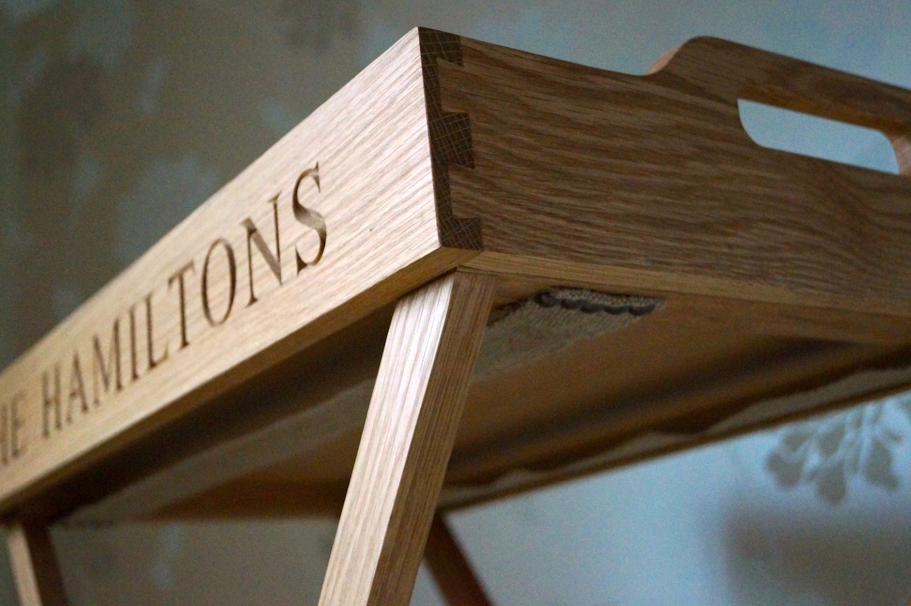 Large Wooden Butler Tray | MakeMeSomethingSpecial.com