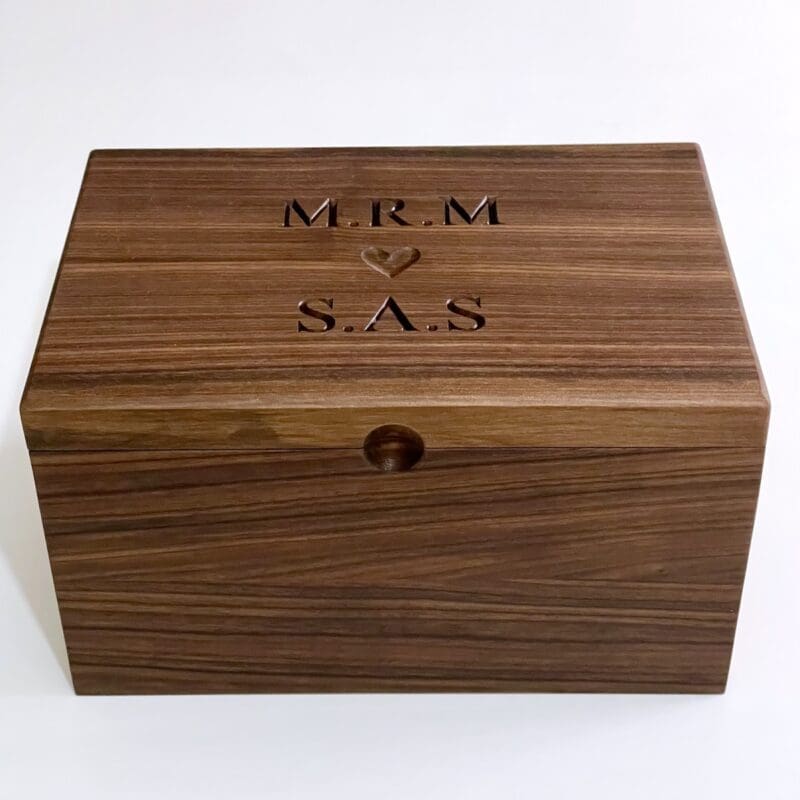 Personalised Wooden Box with Hinged Lid | MakeMeSomethingSpecial