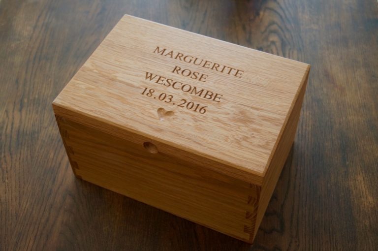 Personalised Wooden Box with Hinged Lid | MakeMeSomethingSpecial