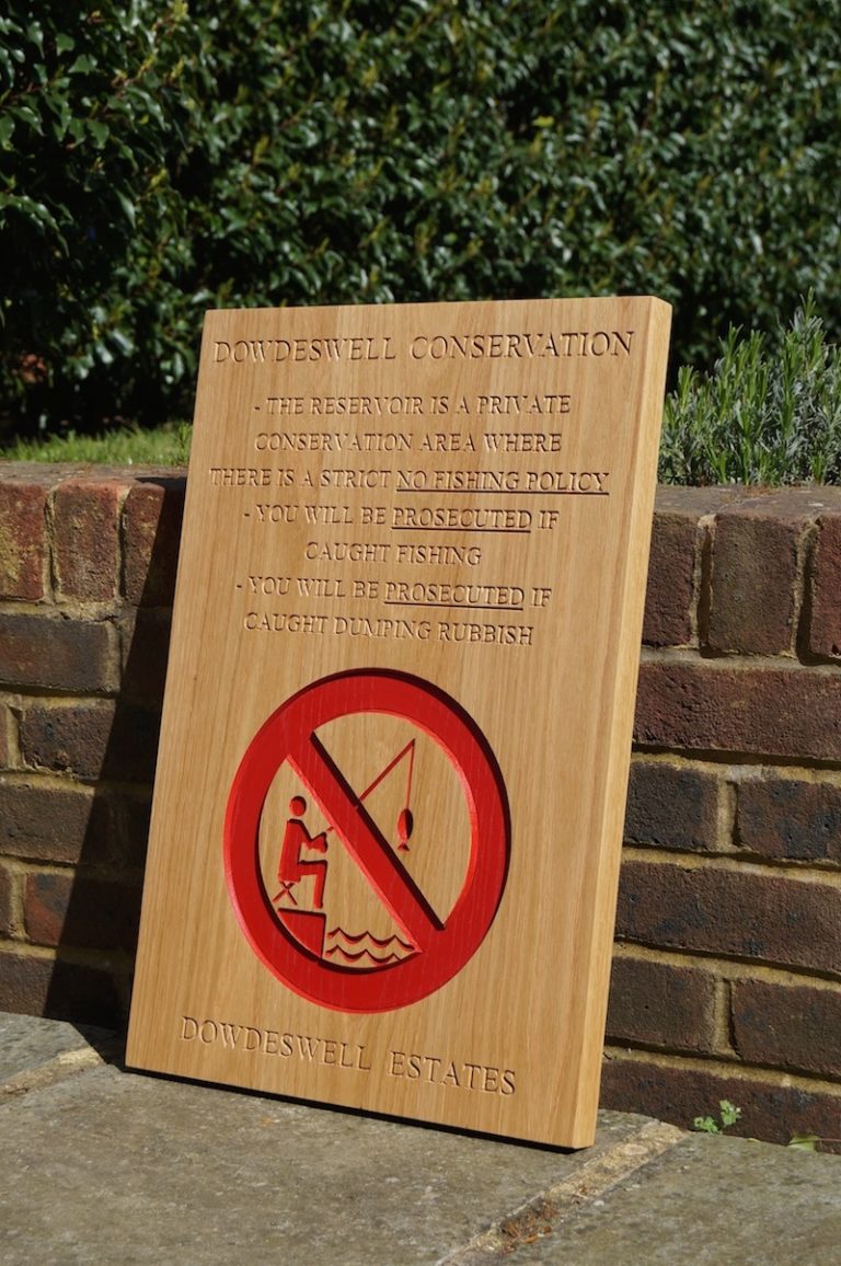 Engraved Wooden Public Notice Signs | MakeMeSomethingSpecial.com
