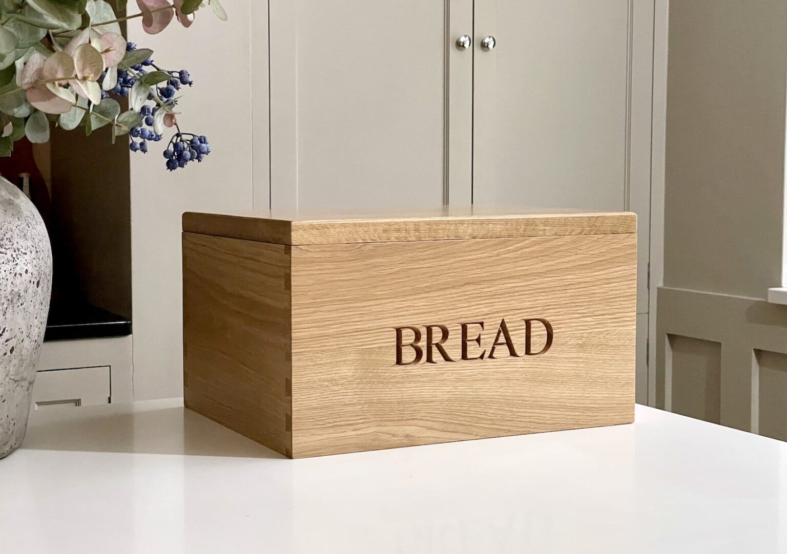 Wooden Bread Bin with Breadboard | MakeMeSomethingSpecial.com
