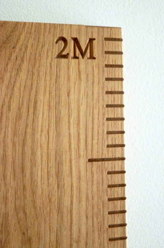 Personalised Oak Height Chart | MakeMeSomethingSpecial.com