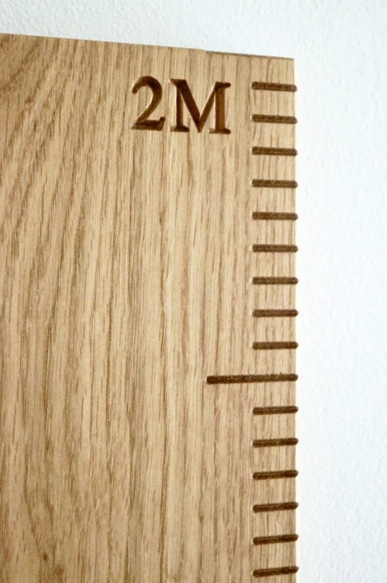 Personalised Oak Height Chart | MakeMeSomethingSpecial.com