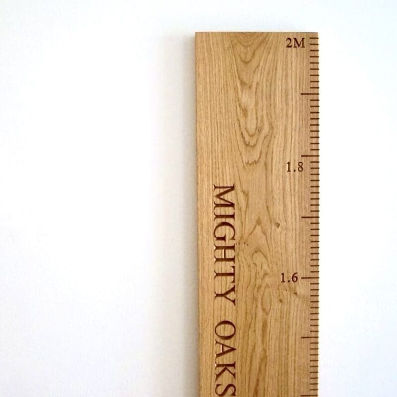 Personalised Oak Height Chart | MakeMeSomethingSpecial.com