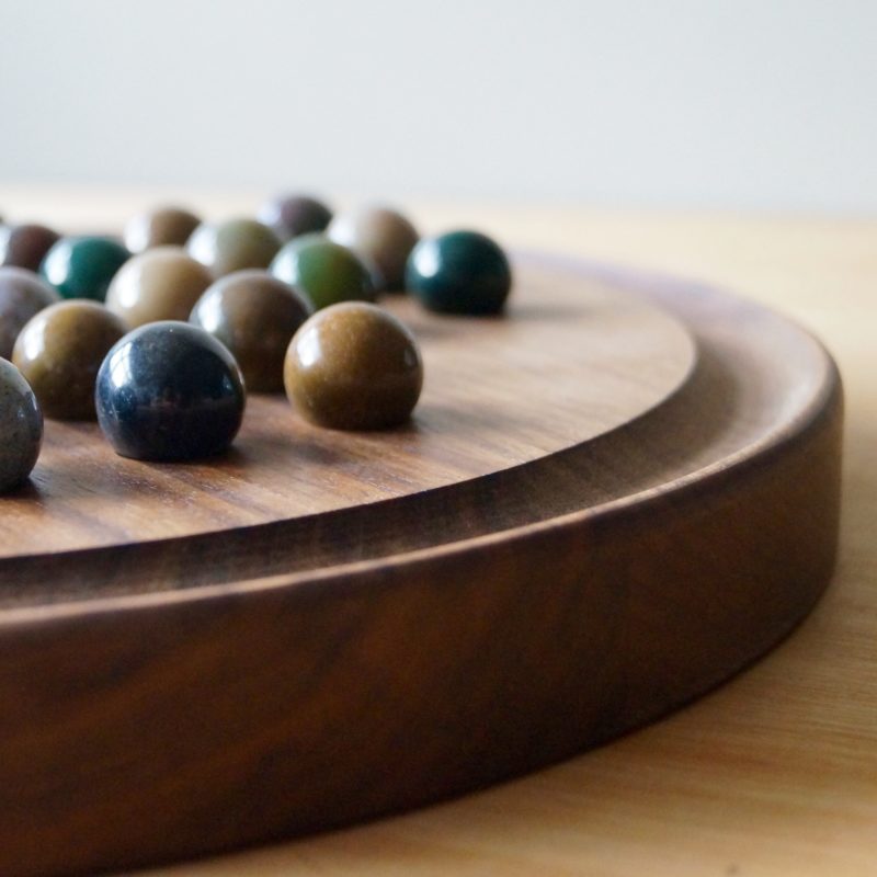 Personalised Wooden Solitaire Boards with Marbles | MMSS