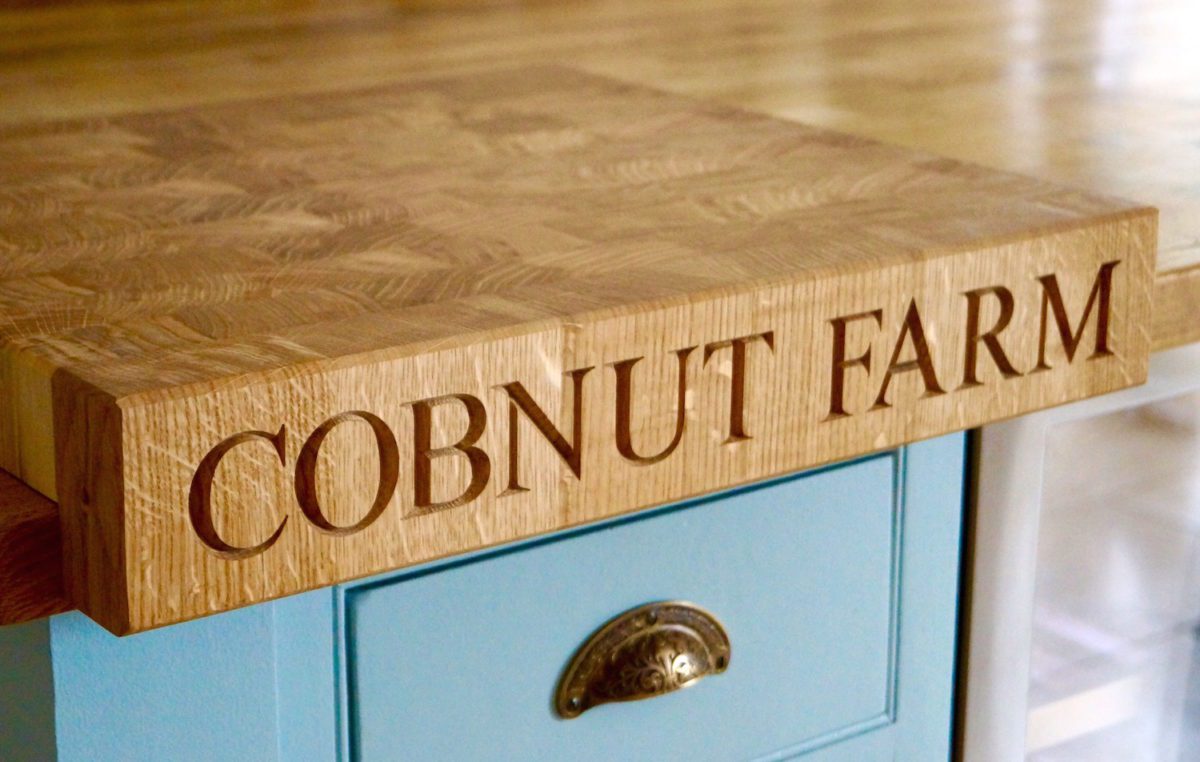 End Grain Chopping Board with Lip | MakeMeSomethingSpecial.com