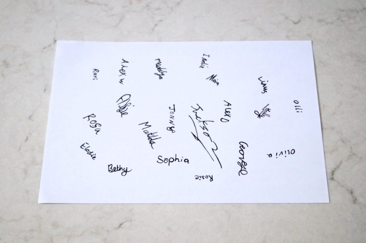 Engraved Handwriting Chopping Board | MakeMeSomethingSpecial.com