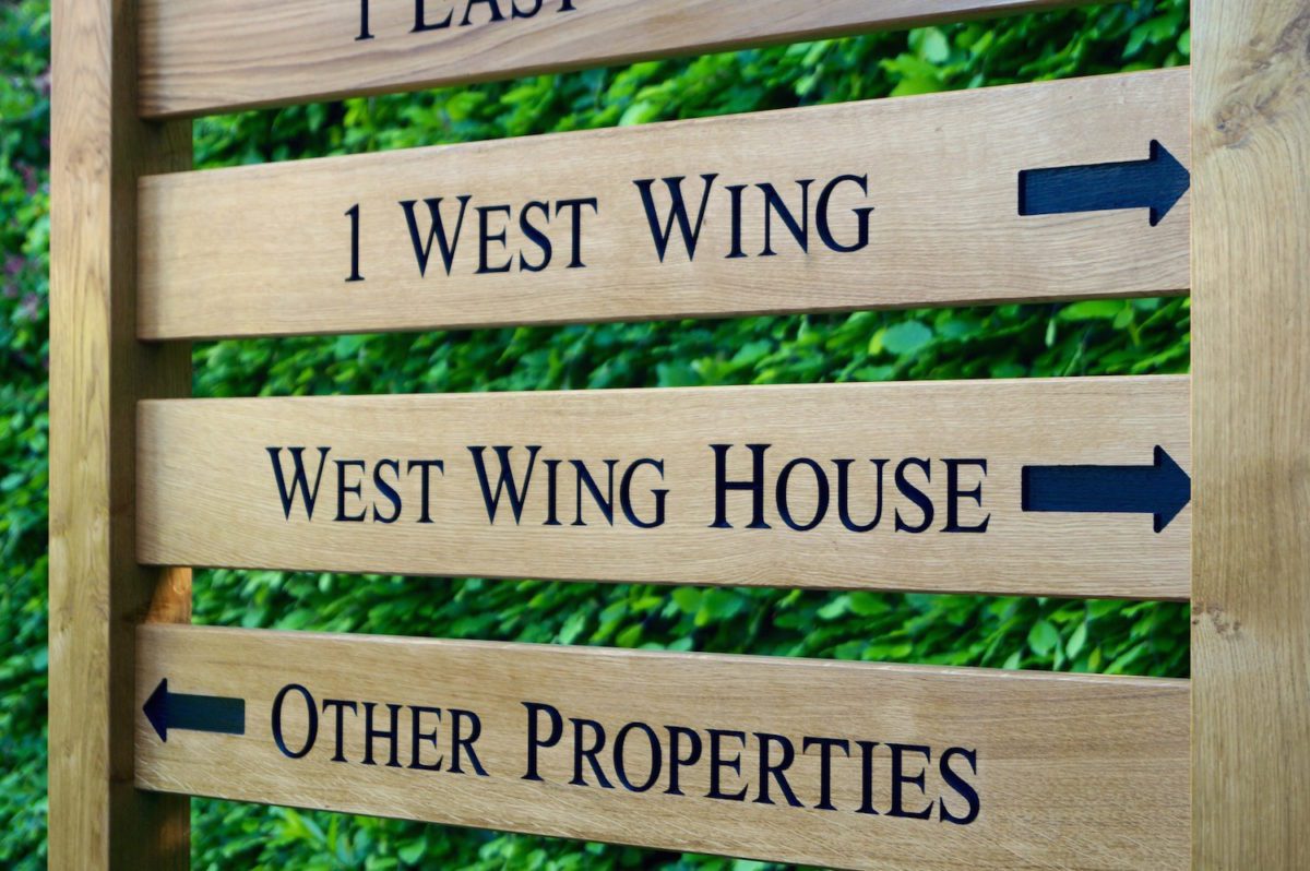 Premium Engraved Tiered Oak House Signs | MakeMeSomethingSpecial