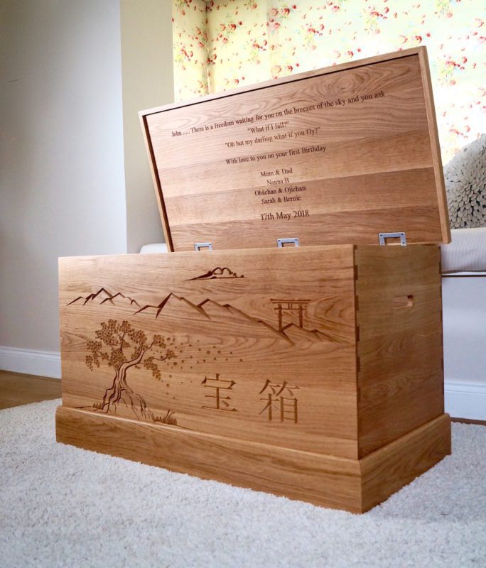 Personalised Oak Toy Boxes & Toy Chests | MakeMeSomethingSpecial