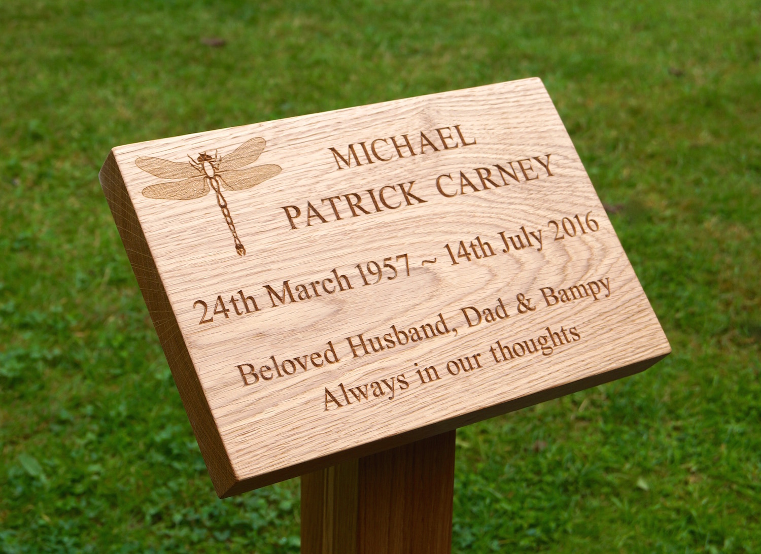 Engraved Wooden Grave Markers MakeMeSomethingSpecial