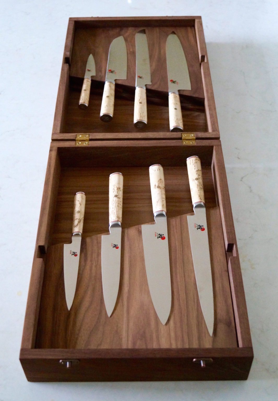 Knife Racks | Custom Made Walnut Magnetic Knife Box