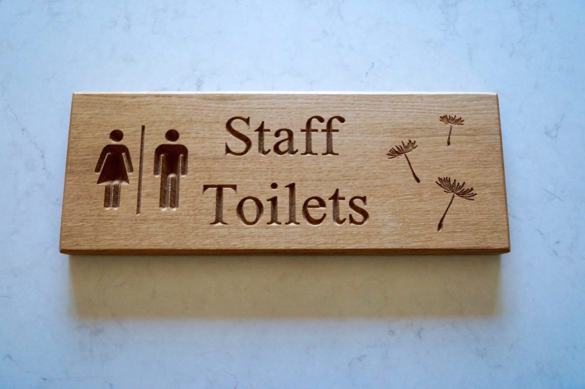 Engraved Wooden Public Notice Signs | MakeMeSomethingSpecial.com