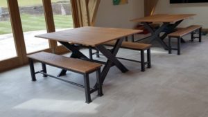 Bespoke X-Frame Dining Tables - MakeMeSomethingSpecial.com