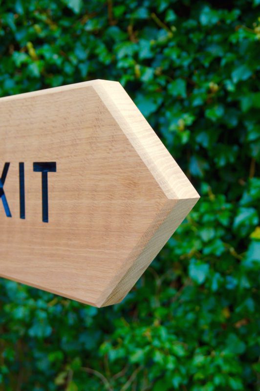 Free Standing Oak House Signs | MakeMeSomethingSpecial.com