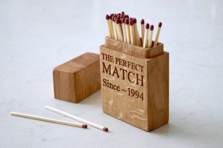 Personalised Wooden Matchstick Box | MakeMeSomethingSpecial.com