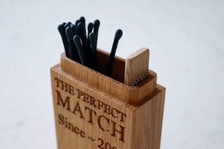 Personalised Wooden Matchstick Box | MakeMeSomethingSpecial.com