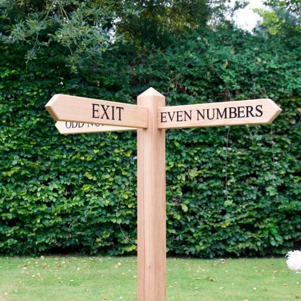 Premium Free Standing Oak House Signs | MakeMeSomethingSpecial