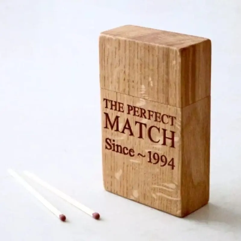 Personalised Wooden Matchstick Box | MakeMeSomethingSpecial.com