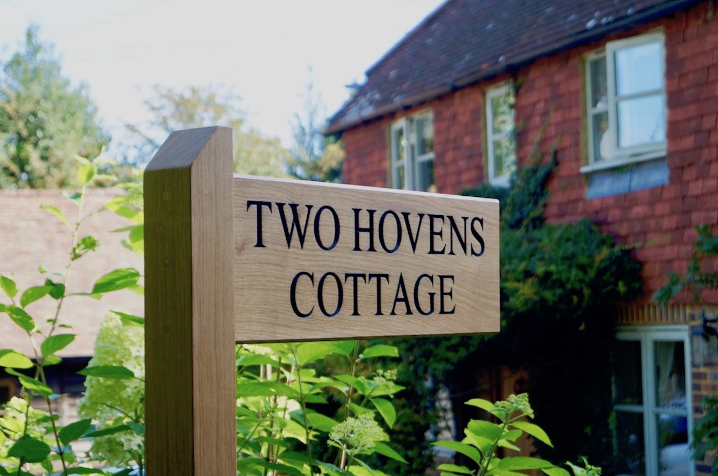 Free Standing Oak House Signs | MakeMeSomethingSpecial.com