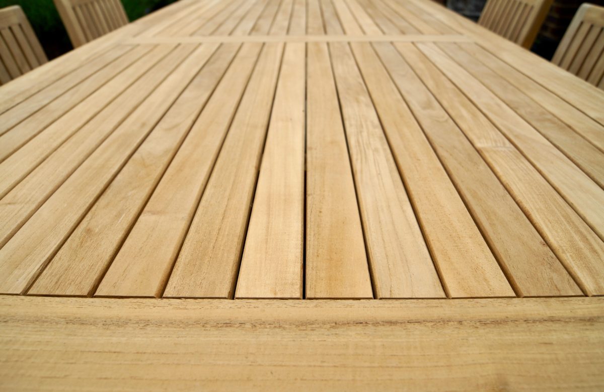 Large Outdoor Teak Dining Table - MakeMeSomethingSpecial.com