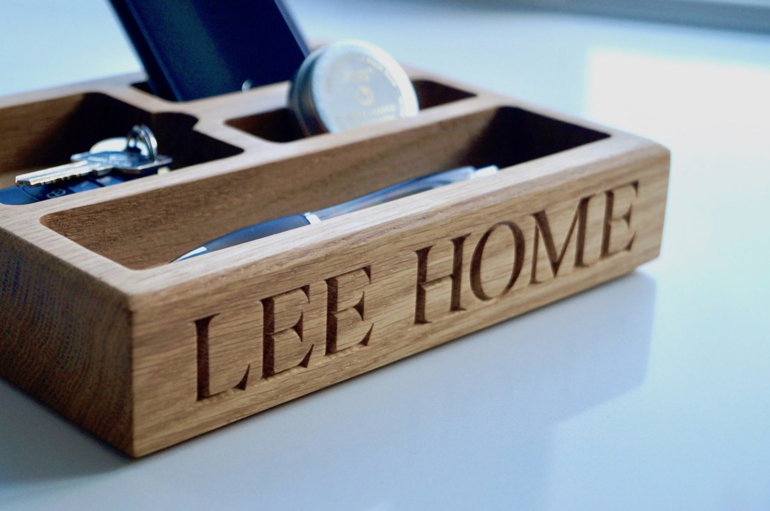 Personalised Wooden Desk Tidy | MakeMeSomethingSpecial.com