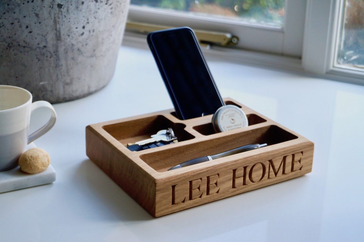 Personalised Wooden Desk Tidy | MakeMeSomethingSpecial.com