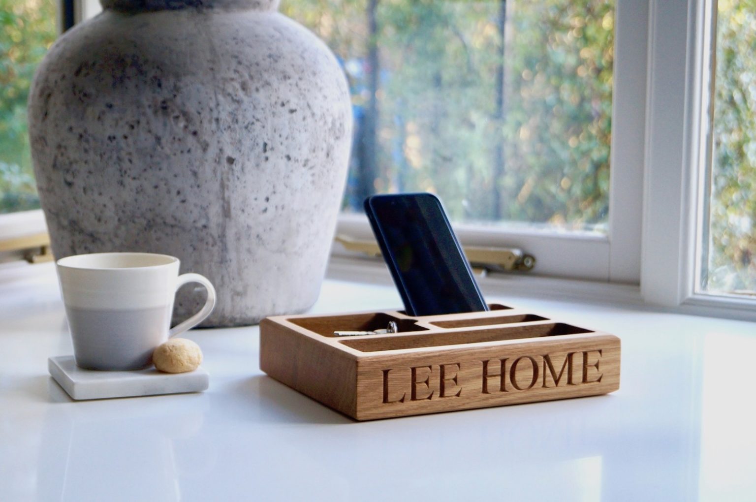 Personalised Wooden Desk Tidy | MakeMeSomethingSpecial.com