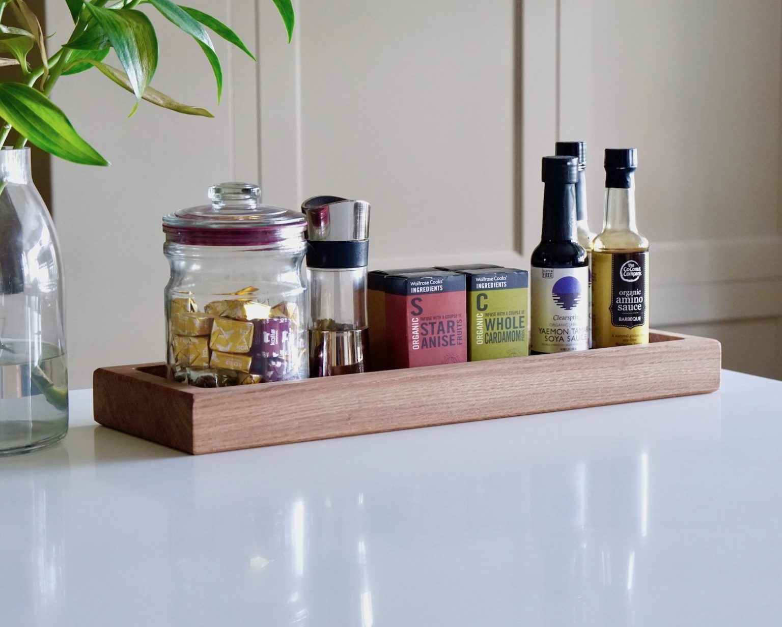 Wooden Kitchen Organiser Tray | MakeMeSomethingSpecial.com