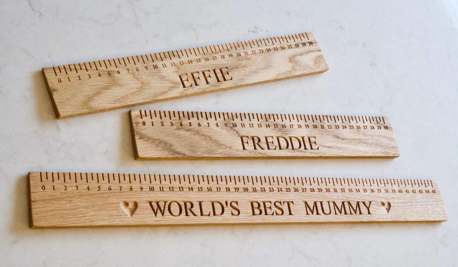 Personalised Wooden Rulers - MakeMeSomethingSpecial.com