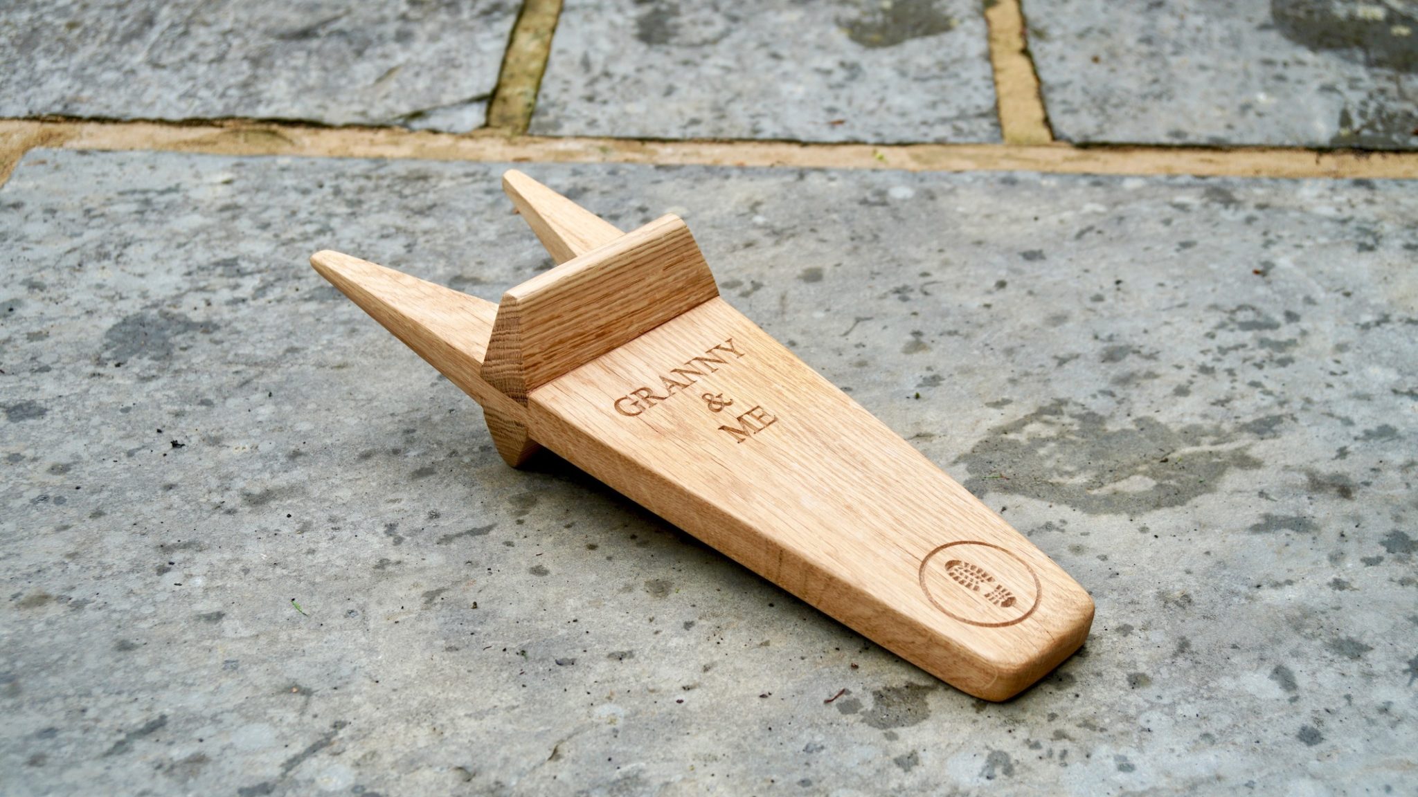 Personalised Reversible Wooden Boot Jack | MakeMeSomethingSpecial.com