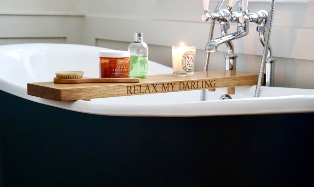 Personalised Wooden Bath Caddy | MakeMeSomethingSpecial.com