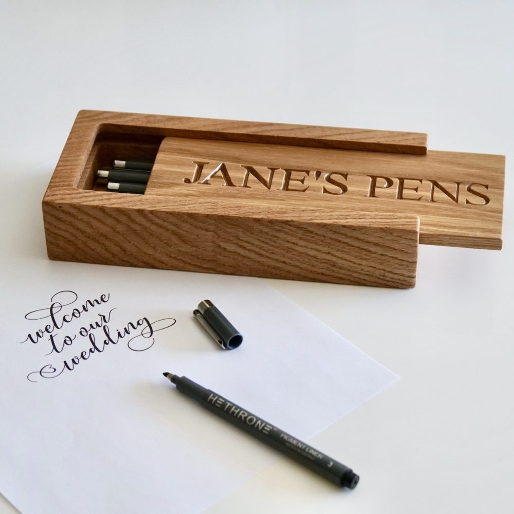 Personalised Wooden Pencil Box | MakeMeSomethingSpecial.com